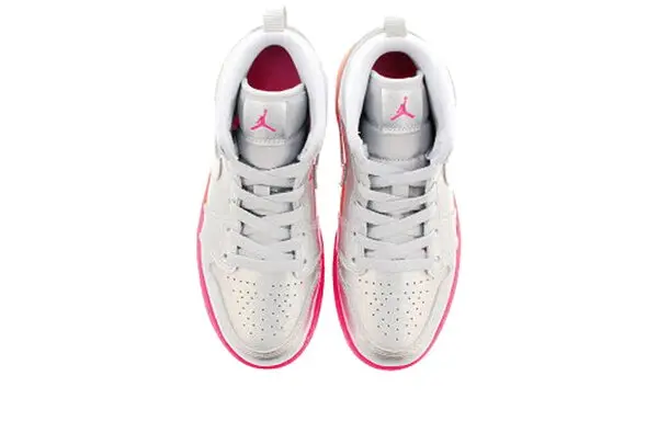 JORDAN Air 1 Mid "metallic Pink Crimson - Silver
