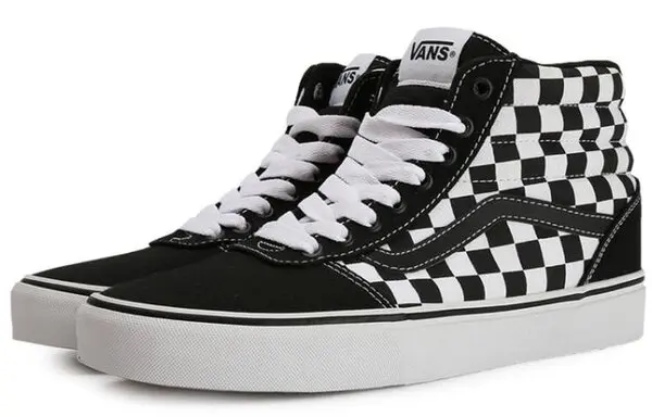 VANS Ward High Checkerboard Lace-up Sneakers