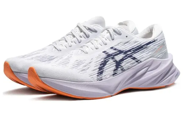 Asics Novablast 3 Athletic Sneakers - White/blue