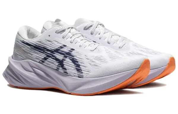 Asics Novablast 3 Athletic Sneakers - White/blue
