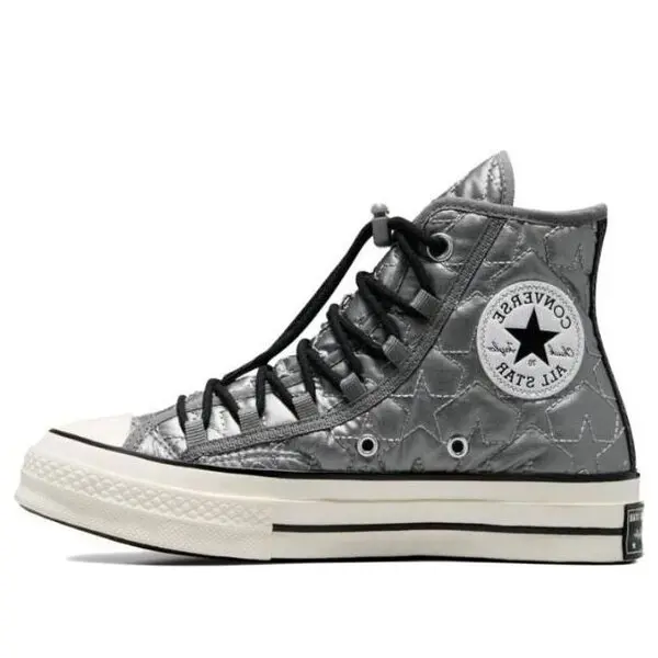 CONVERSE Chuck 70 Quilted High Top Sneakers - Grey/white