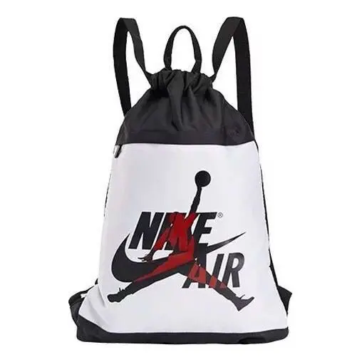 JORDAN Gym Sack - White/black