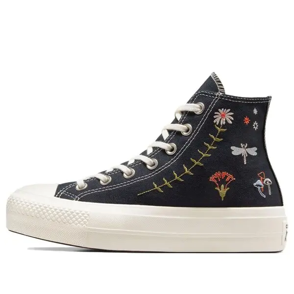 CONVERSE Chuck Taylor All Star Fairy Goddess Lift Platform High Top Sneakers - Black/white