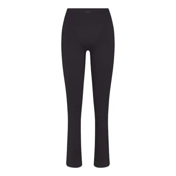 Nike X Skims Matte High-waisted V-panel Straight Leggings - Obsidian