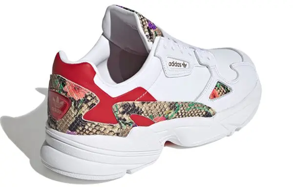 Adidas Falcon "snakeskin Print" Sneakers - White