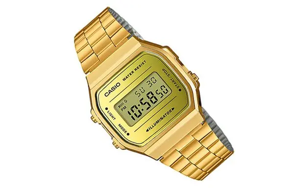 Casio Mirror Face Stainless Steel Digital Watch