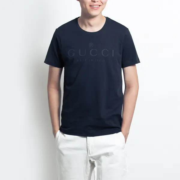 Gucci Classic Logo T-shirt - Navy