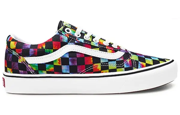 VANS Comfycush Old Skool "tie-dye Checkersneakers - Black