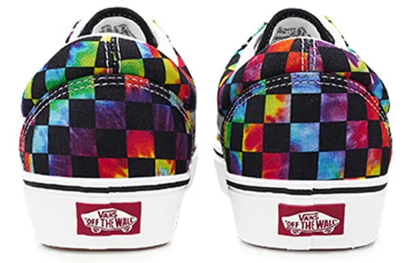 VANS Comfycush Old Skool "tie-dye Checkersneakers - Black
