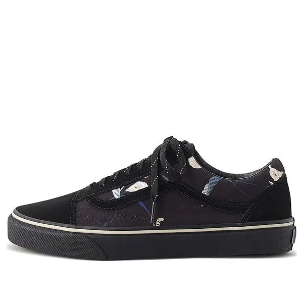 VANS J.crew X Old Skool Floral High Top Sneakers - Black