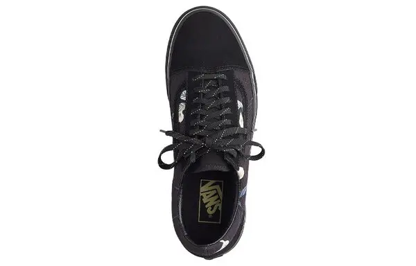 VANS J.crew X Old Skool Floral High Top Sneakers - Black