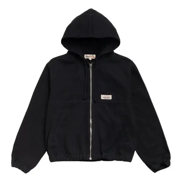 StÜssy Unlined Canvas Work Jacket - Black