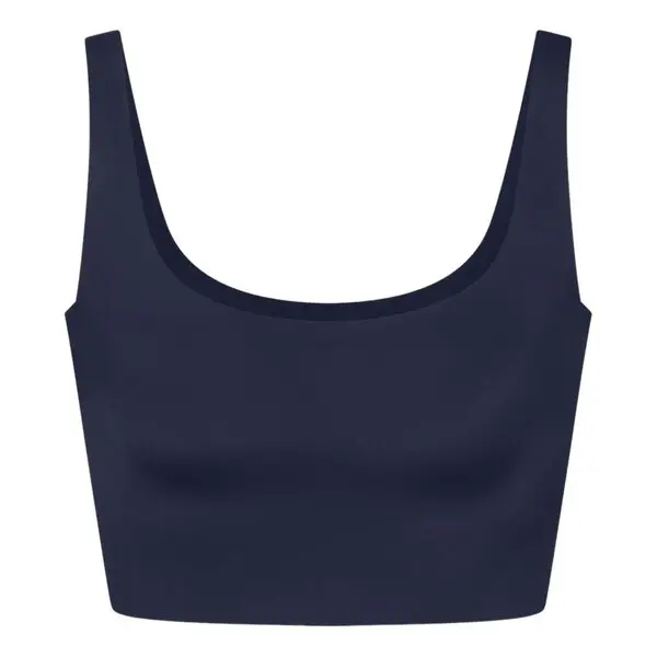Nike X Skims Shine Scoop-neck Bra Top - Navy