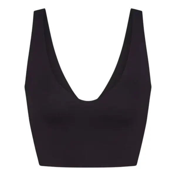 Nike X Skims Matte V-neck Bra - Obsidian