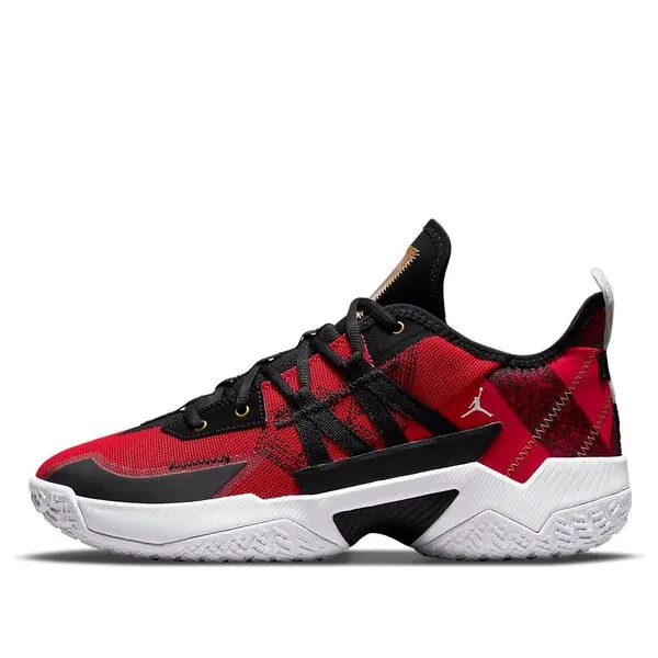 JORDAN One Take 2 'bred' Basketball Sneakers - Black/red