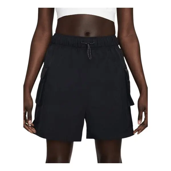 Nike Essential Woven High-waisted Shorts - Black