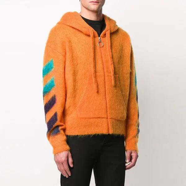 Off-White 3d Logo Hooded Knit
