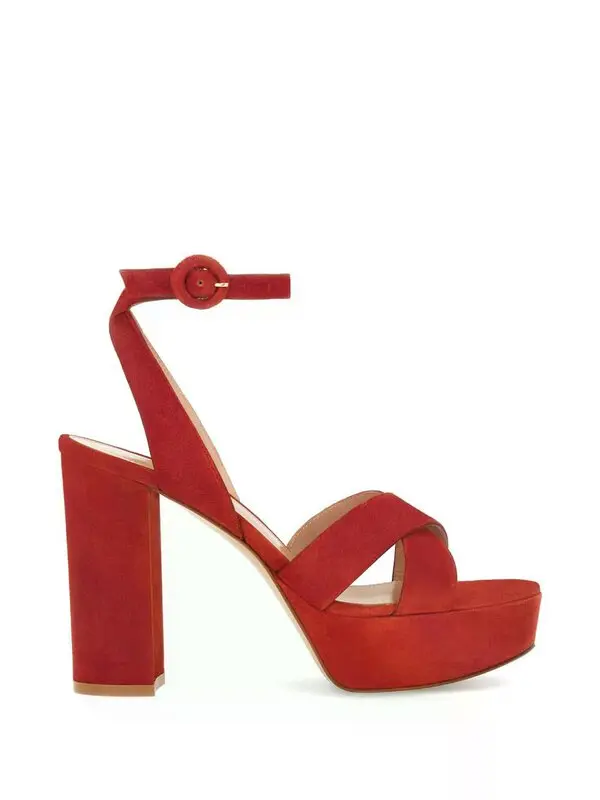 GIANVITO ROSSI Sabrina Crossover-strap Sandals - Red