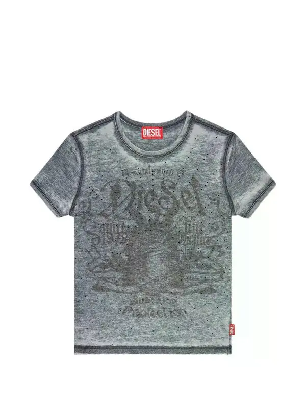 DIESEL® Embellished Burnout T-shirt