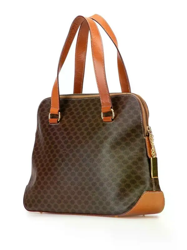 Celine 1994 Macadam Coated Canvas Satchel