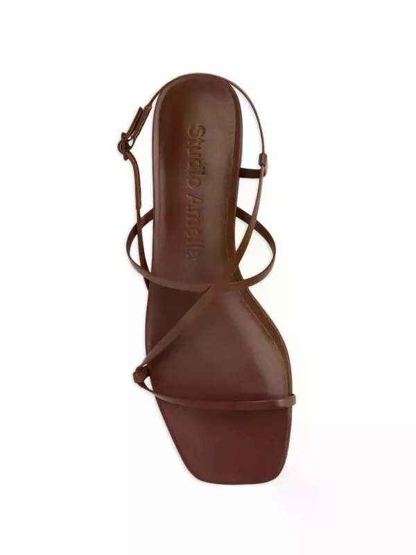 Studio Amelia Bias Wrap Flat Sandals