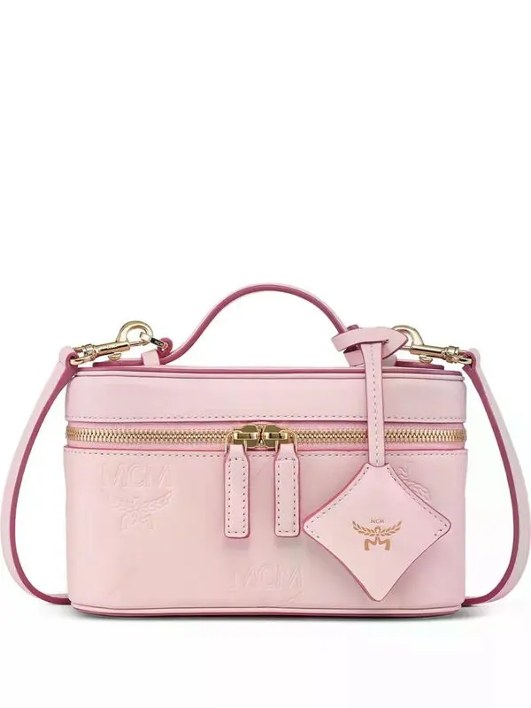 Mcm Maxi Monogram Leather Vanity Case