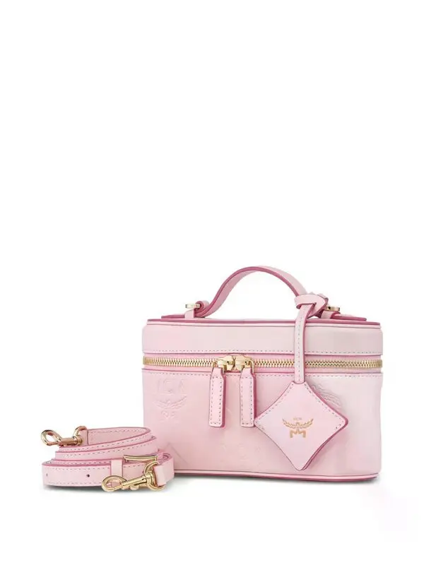Mcm Maxi Monogram Leather Vanity Case