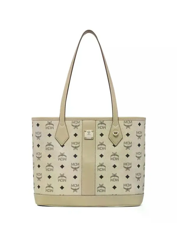 Mcm Visetos Monogram Tote Bag