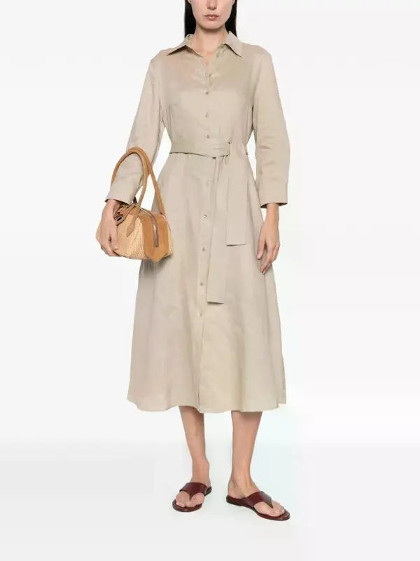 PENNYBLACK Belted Midi Shirt Dress