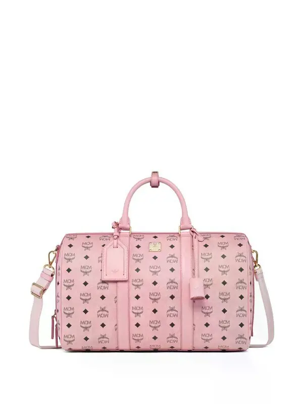 Mcm Visetos Ottomar Maxi Weekender Bag - Pink
