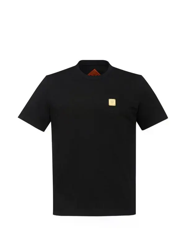 Mcm Logo-plate T-shirt - Black