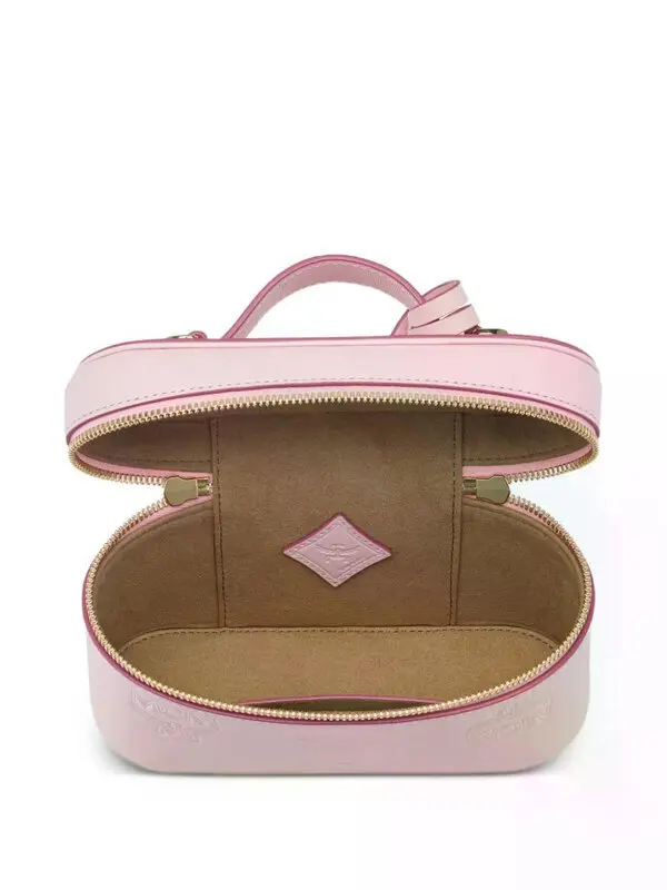 Mcm Maxi Monogram Leather Vanity Case