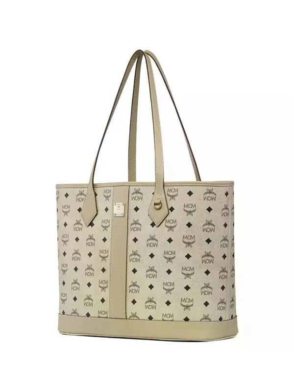 Mcm Visetos Liz Tote Bag - Neutrals