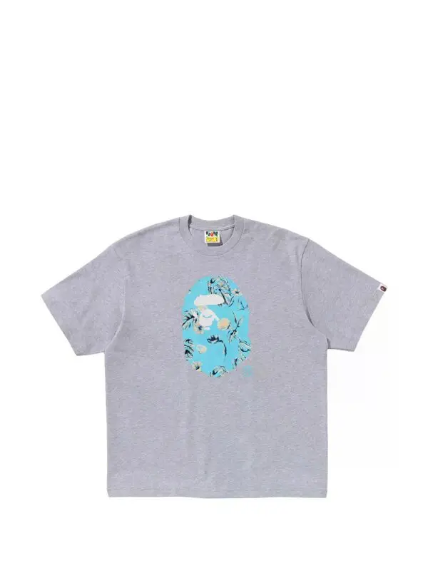 A BATHING APE Ape Head Vacation-pattern T-shirt