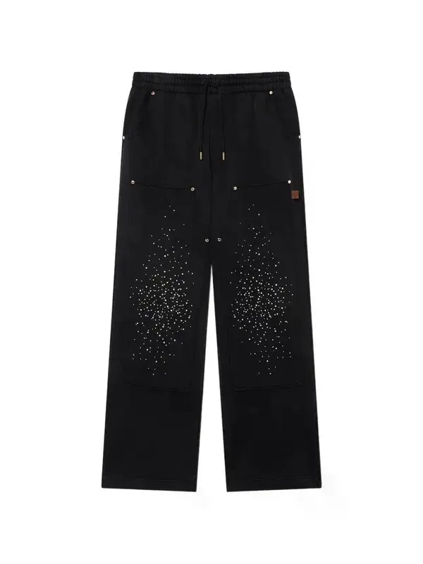 Casablanca La Prémonition Crystal-embellished Track Pants - Black