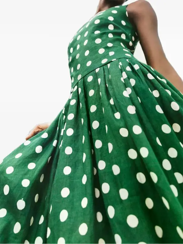 Cara Cara Regio Polka-dot Midi Dress