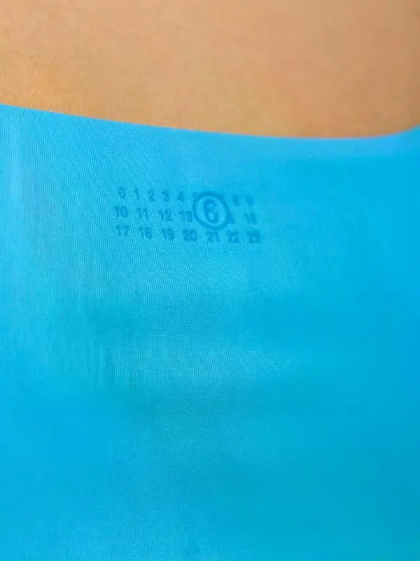 MAISON MARGIELA Logo Print Bikini - Blue