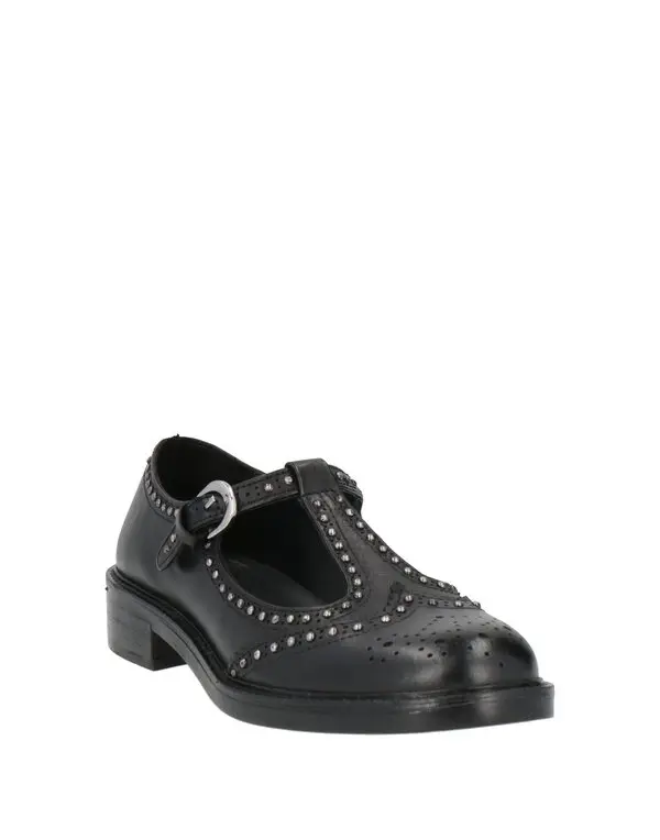 EMANUÉLLE VEE Emanuéllle Vee Leather Loafers With Stud Embellishments