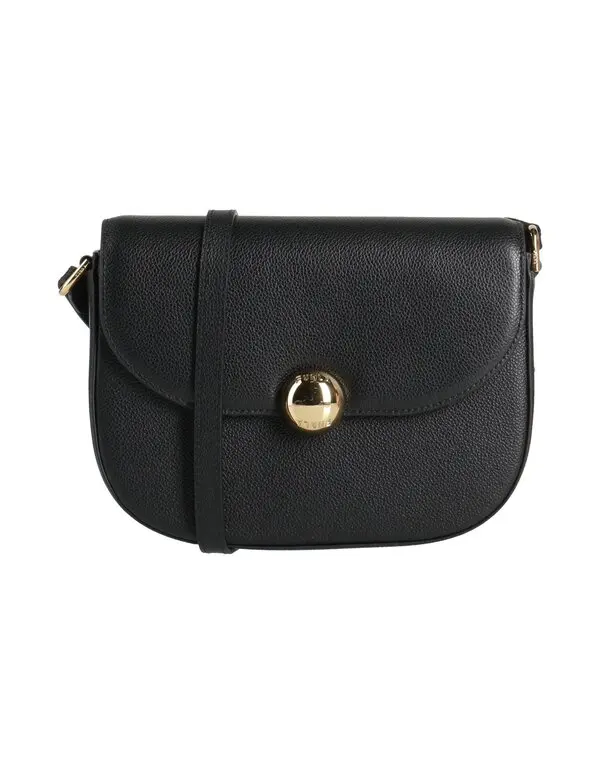 Furla Pebbled Leather Crossbody Bag - Black