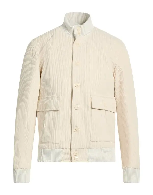 EXTE Bomber Jacket In Corduroy - Beige