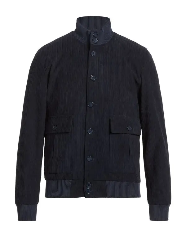 EXTE Bomber Jacket In Corduroy - Blue