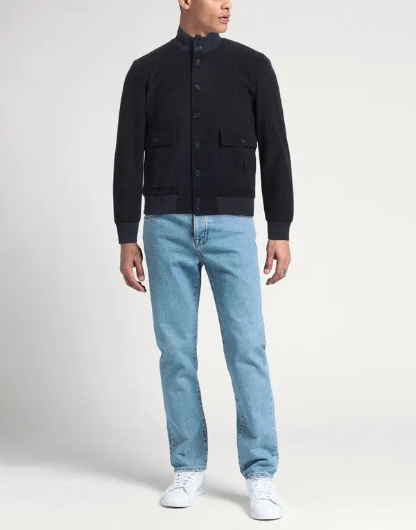 EXTE Bomber Jacket In Corduroy - Blue