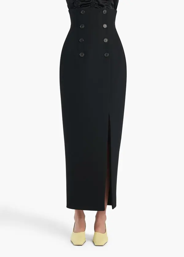 Khaite Luiza Skirt In Double-faced Crepe