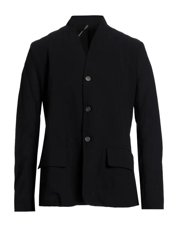Masnada Single-breasted Pinstriped Blazer - Black