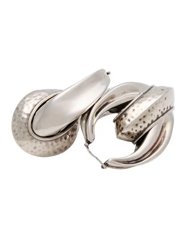 Alexander McQueen Brass Hoop Earrings