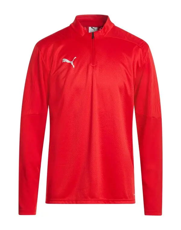 PUMA Polyester Long Sleeve Half-zip T-shirt