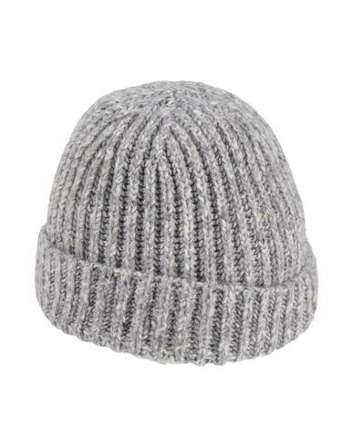 Eleventy Platinum Beanie In Wool, Cashmere, And Elastane - Grey