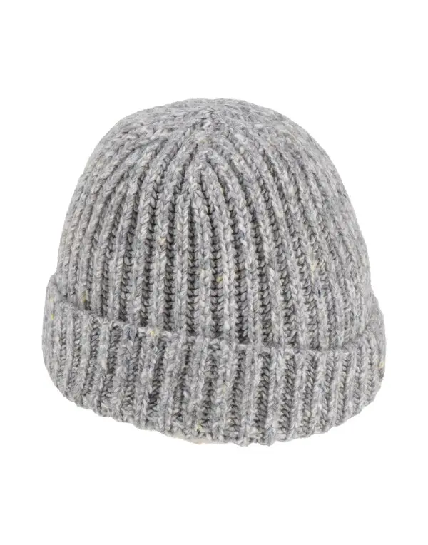 Eleventy Platinum Beanie In Wool, Cashmere, And Elastane - Grey