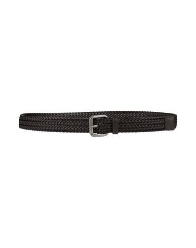 LIU •JO MAN Woven Leather Belt - Brown