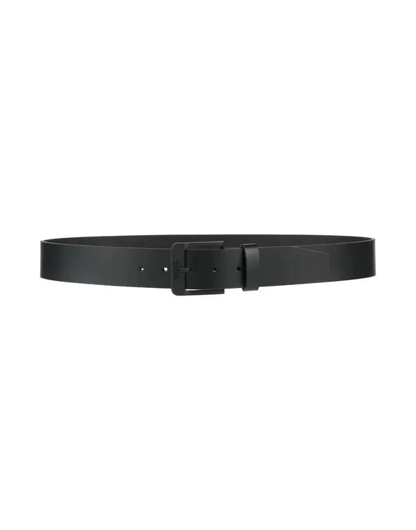 BOSS Leather Belt With Buckle Fastening